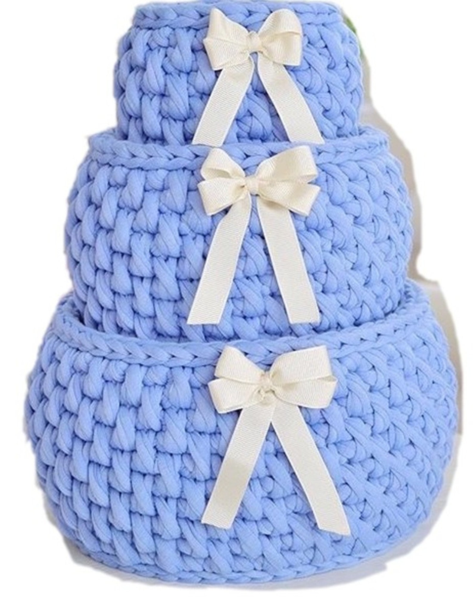 Crochet Pattern Basket, T-shirt Yarn Round Basket Pattern, DIY Easter ...