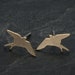 Swallow Earrings Gold Swallow Stud Earrings Tiny Swallow Post - Etsy