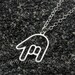 ASL Necklace Silver Sign Language I Love You Sign Language Necklace ASL ...