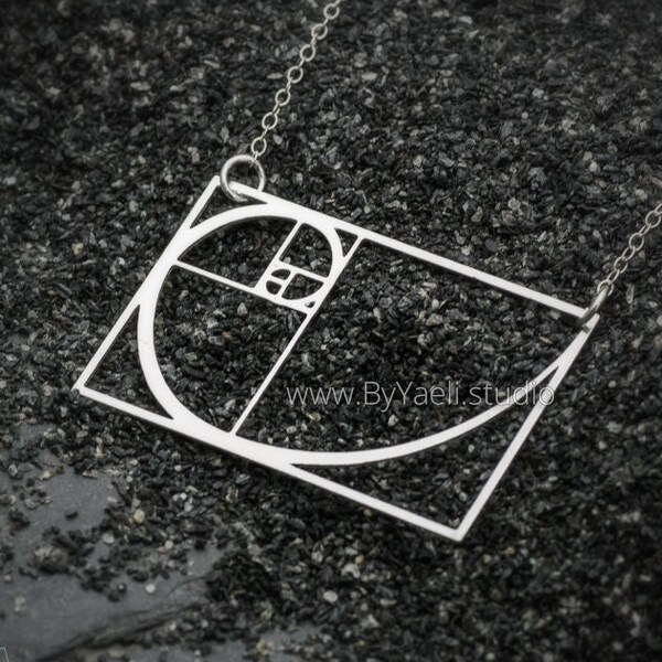 Fibonacci Pendant - Etsy