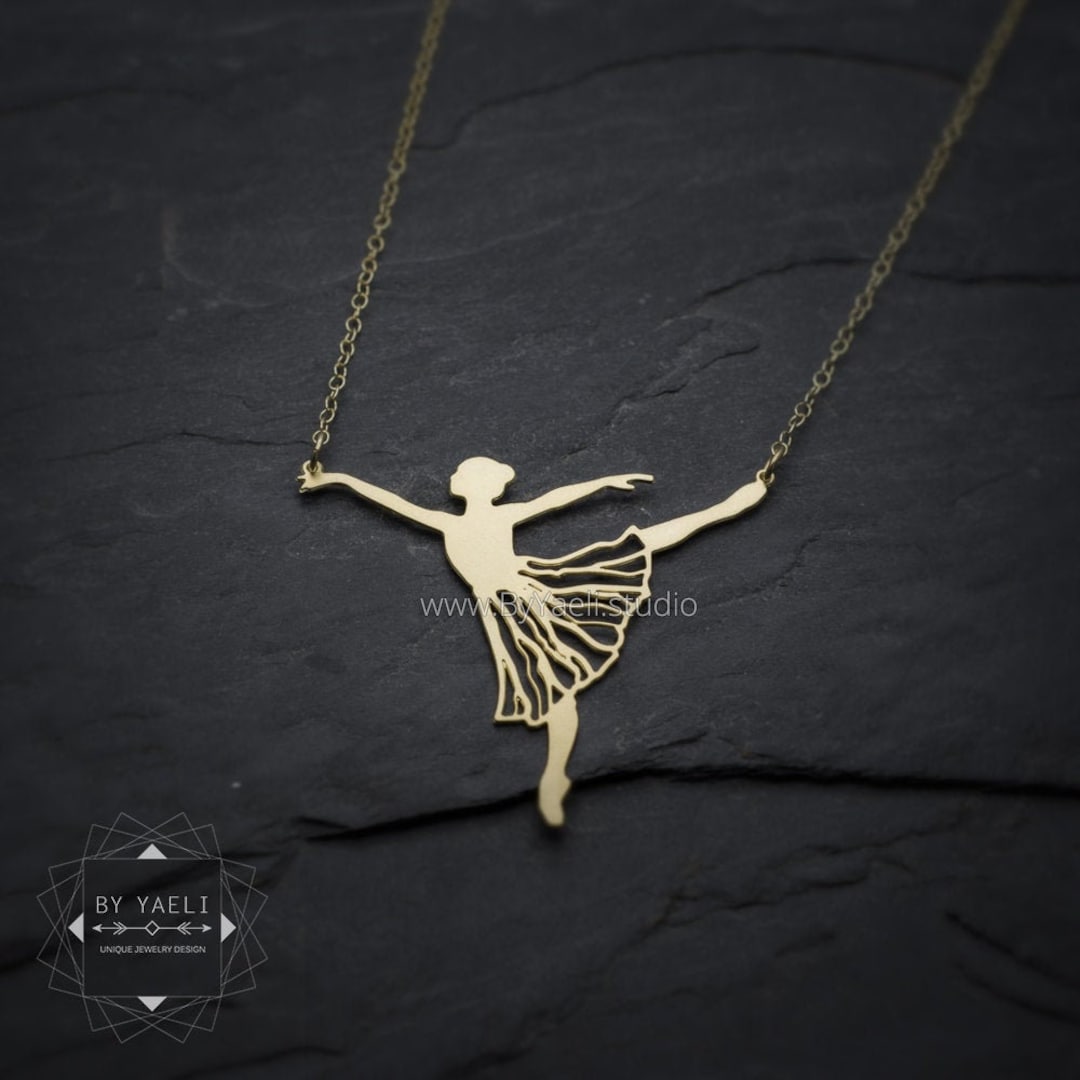 Ballerina Necklace Ballet Dancing Necklace Dancer Jewelry Ballet Lovers ...