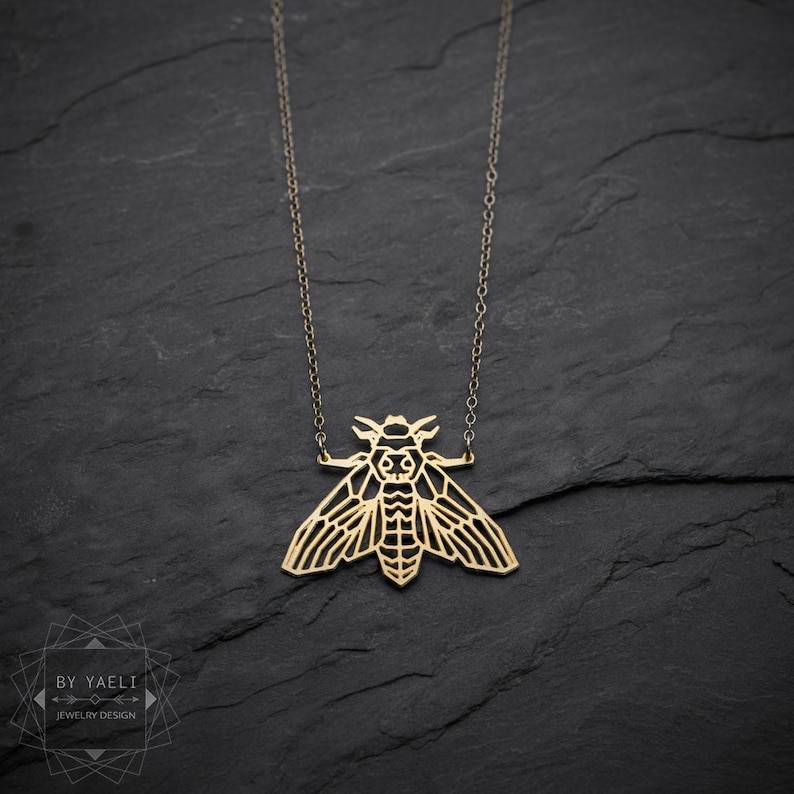 Moth Necklace Death's Head Moth Jewelry Gold Butterfly - Etsy