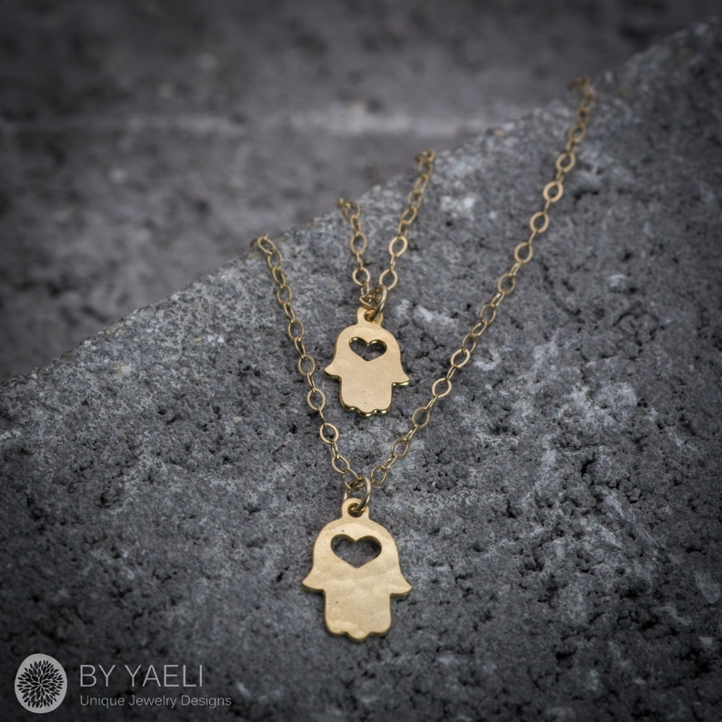 Hamsa Necklace Tiny Hamsa Charm Gold Hamsa Jewelry Hand Charm | Etsy