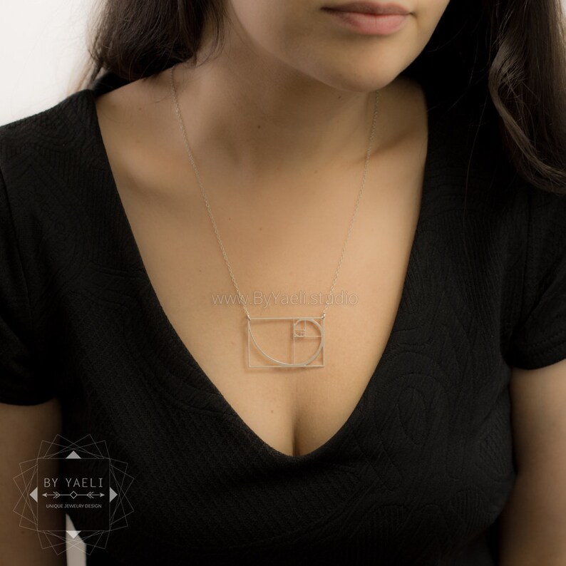 Fibonacci Necklace Golden Ratio Necklace Gold Science Jewelry - Etsy