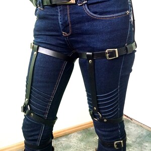 Harness "leg Belts 2" of Natural Leather and High-quality Belt ...