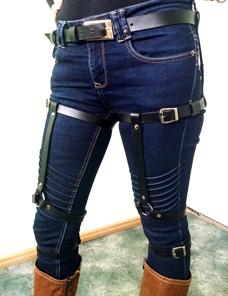 Harness "leg Belts 2" of Natural Leather and High-quality Belt ...