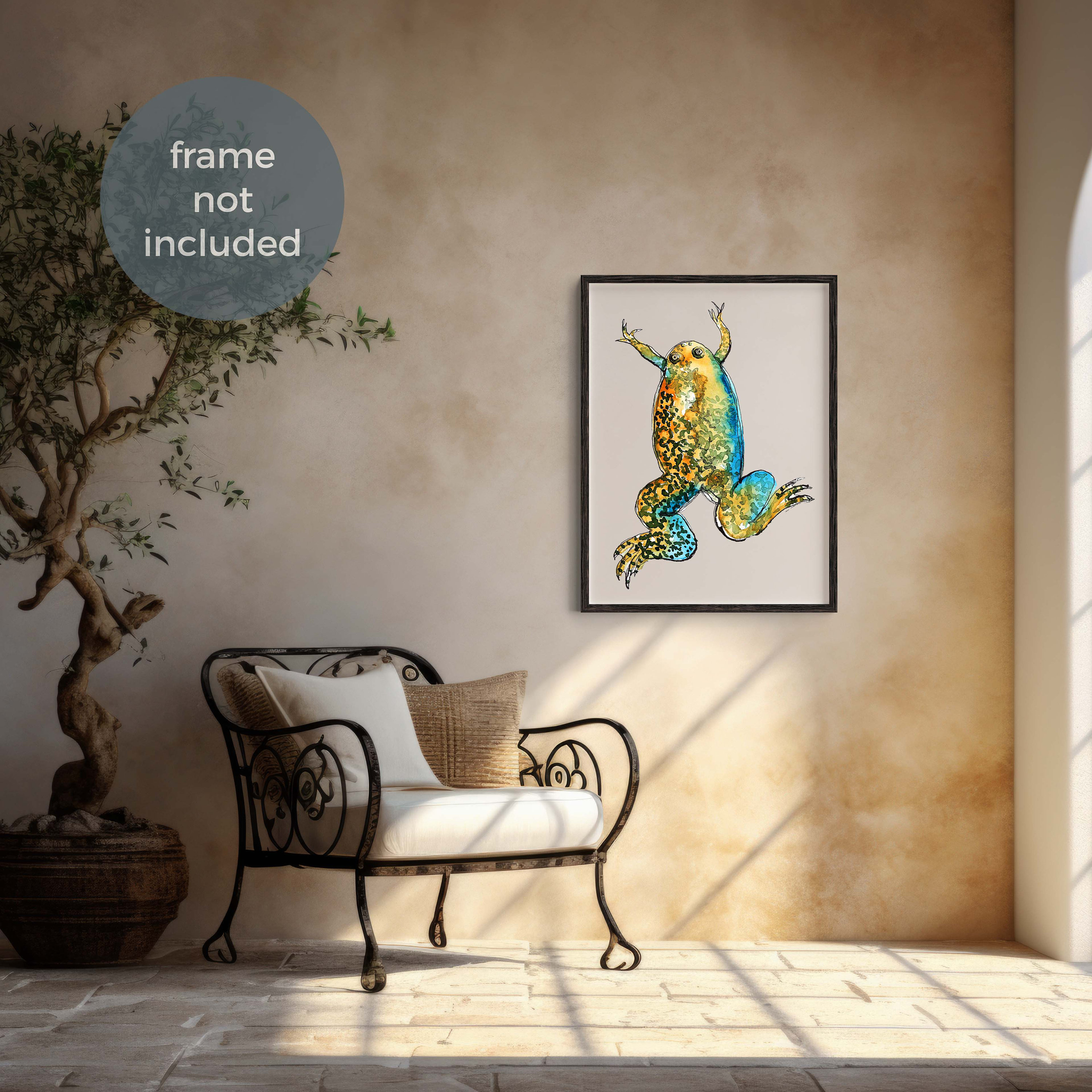 Xenopus African Clawed Frog Art Print - Science Wall Art, Biology Gift ...
