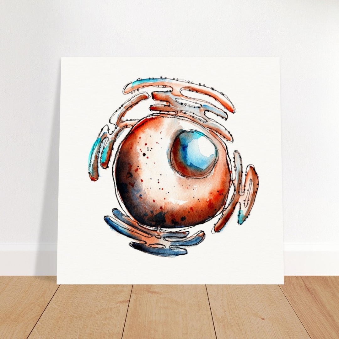 Cell Nucleus Print Science Art Print Wall Decor for Scientists - Etsy