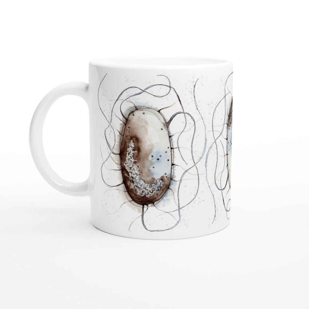 E. Coli Bacteria Mug - Microbiology Gift, Science Drinkware, Gift for ...