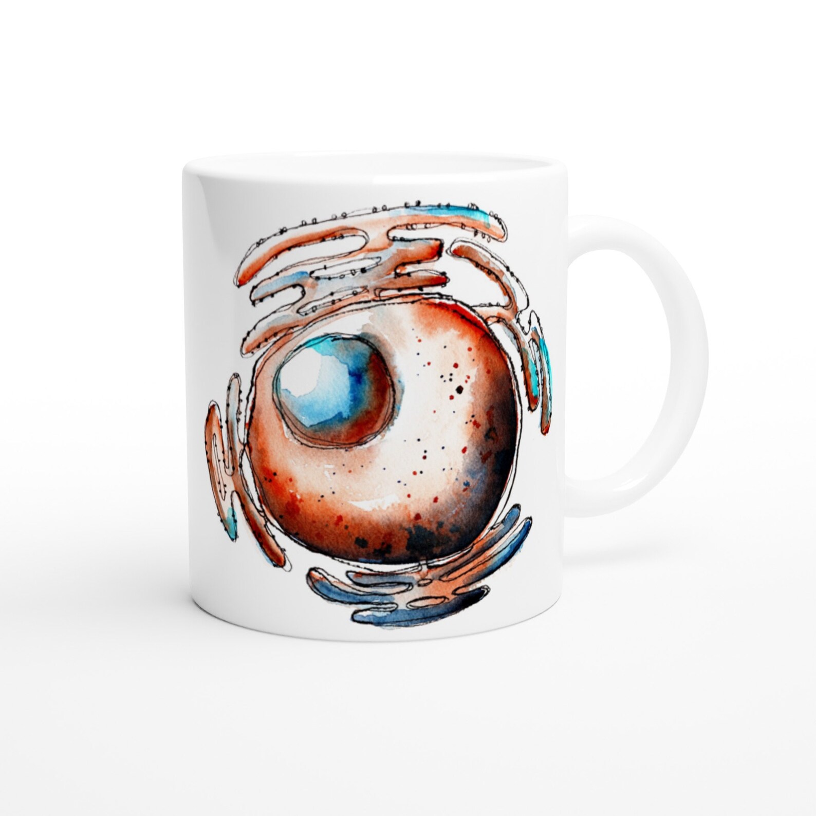 Cell Nucleus Mug - Science Gift, Cell Biology Coffee Cup, Gift for ...