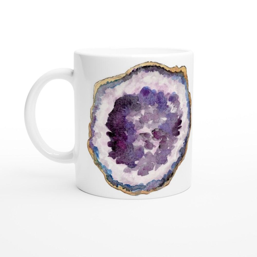 Geode Mug - Geology Gift, Rock Hound Coffee Cup, Gift for Geode Lover ...