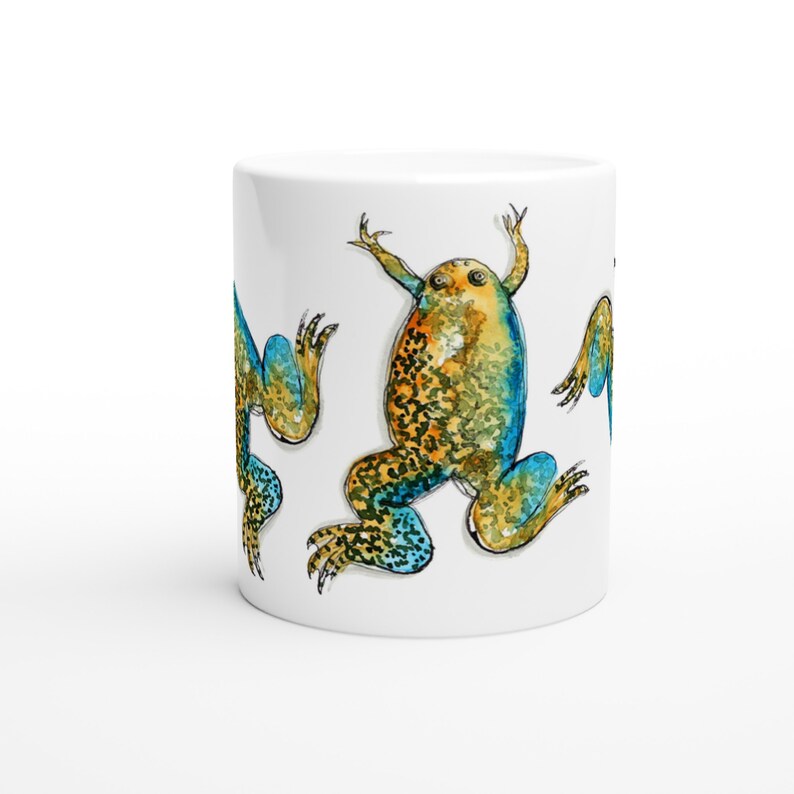 Xenopus African Clawed Frog Mug - Biology Coffee Cup, Frog Gift, Gift ...