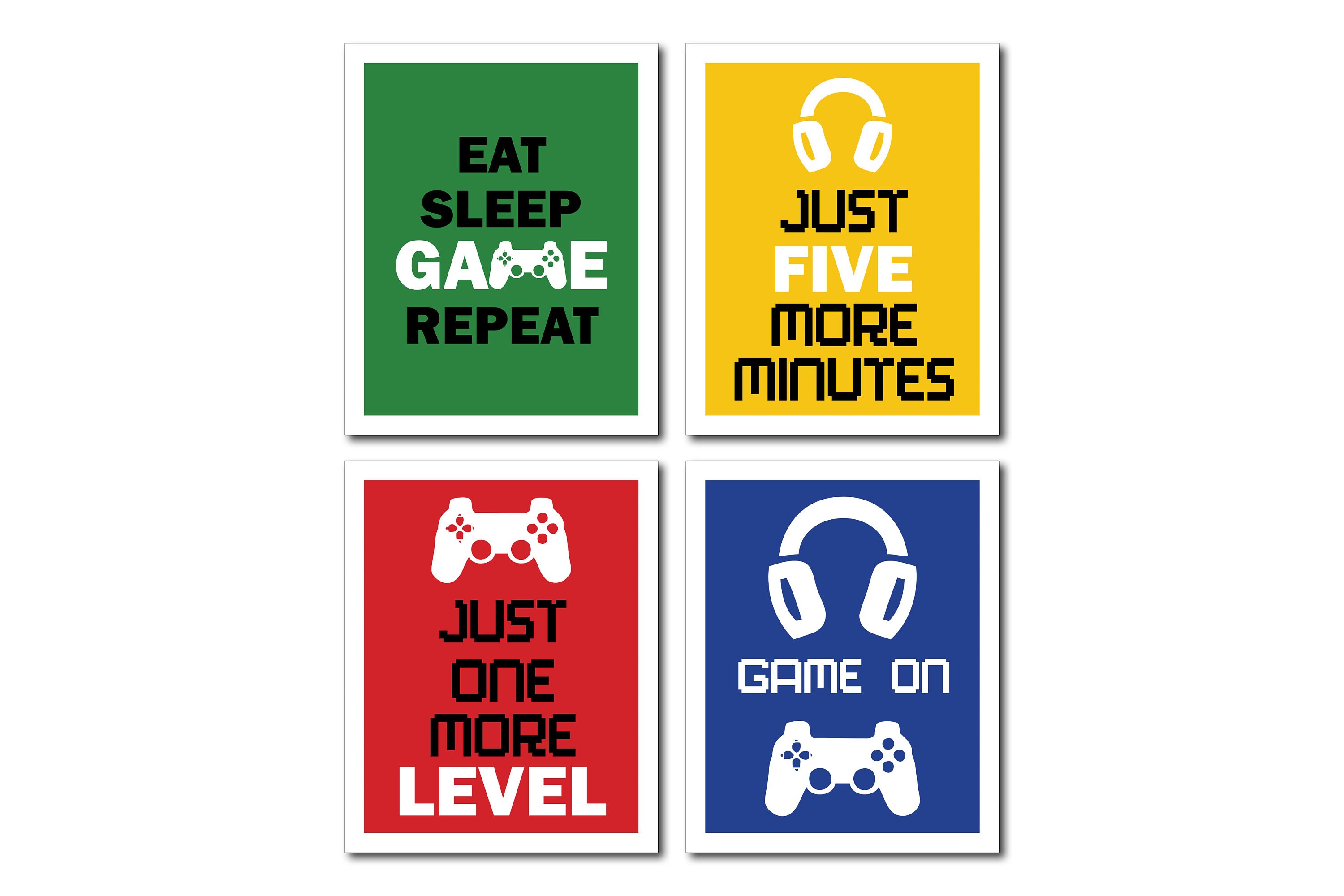 Gamer Room Video Game Posters 8 X 10 Art Print Wall Art - Etsy