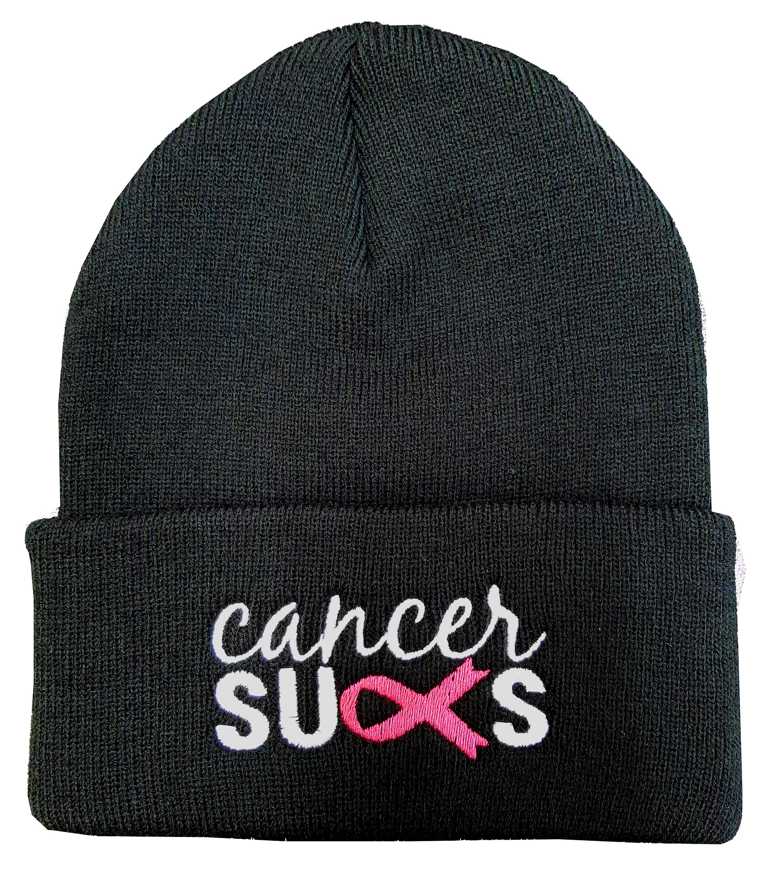 Cancer Sucks Embroidered Winter Hat Beanies Multiple Ribbon | Etsy