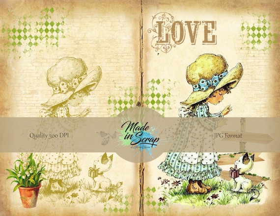 Holly Hobbie Digital Journal - Etsy