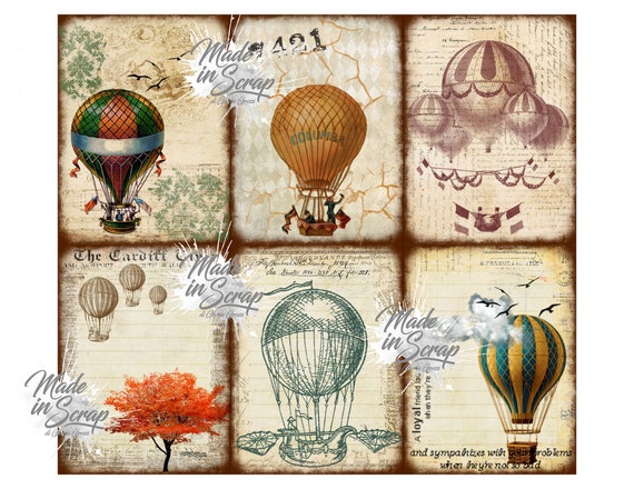 Hot air Balloon Journal ADD ON | Etsy