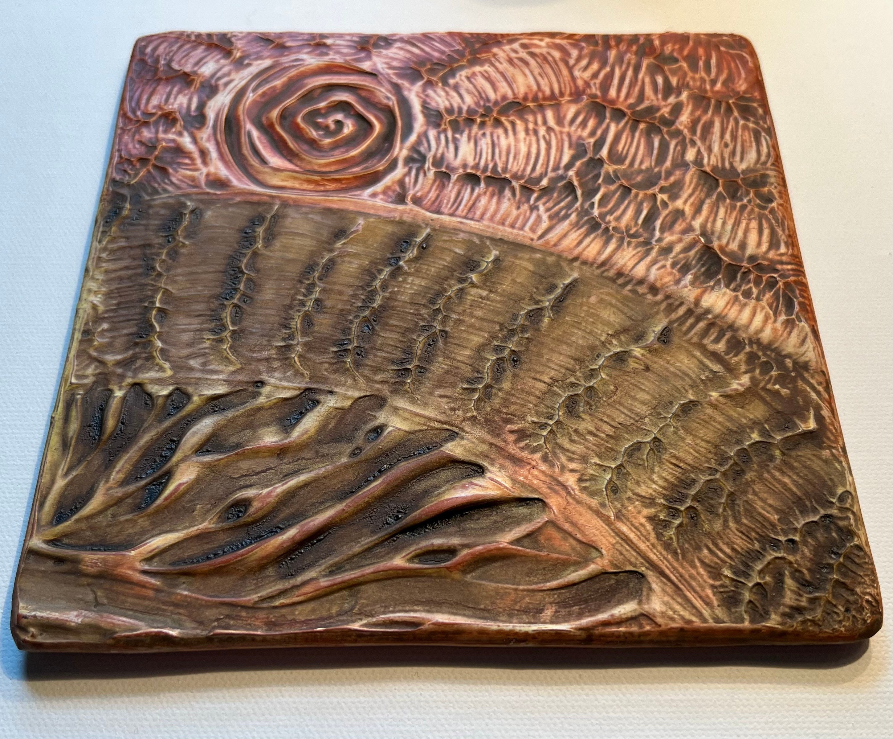 Russell Wrankle 6”x6” Tile Toquerville UT SLIP TEXTURE - Etsy