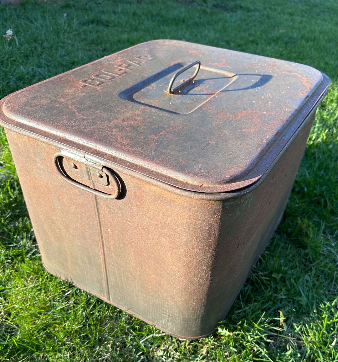 COLPAC Antique CANNER Large Watertight Holds 12 Quart Canning Jars 2 ...