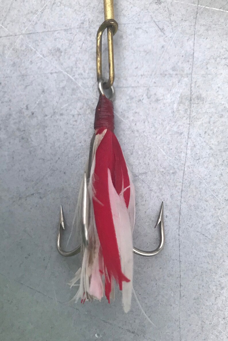 GM Skinner Fluted Spinner Lure 8 Trailing Feathered Treble - Etsy