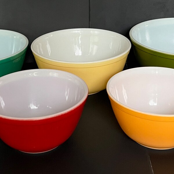 Red and Yellow Pyrex - Etsy