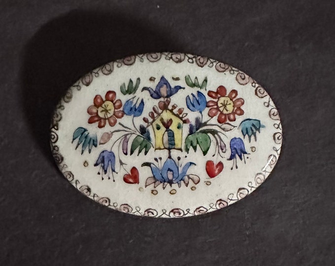 A Vintage Austrian-made Cluster Brooch Featuring Fancy Shaped Moonstone ...