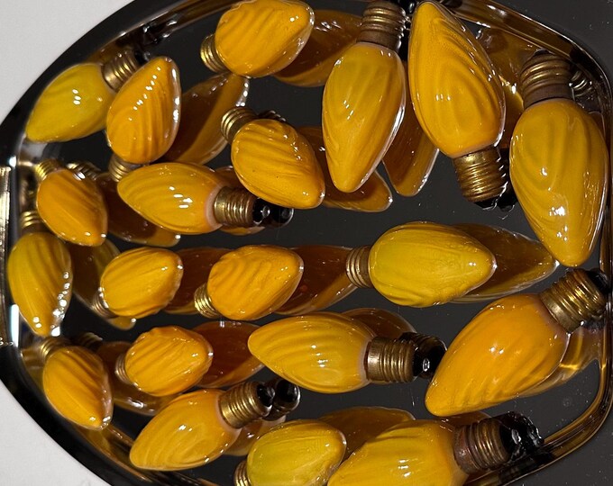 20 Working and Tested 1950s C9 YELLOW Christmas Bulbs GE 3” - Etsy