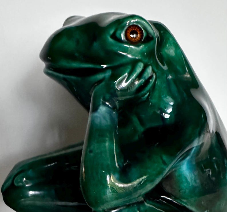 Frog Thinker GARDEN/PATIO WHIMSY - Etsy