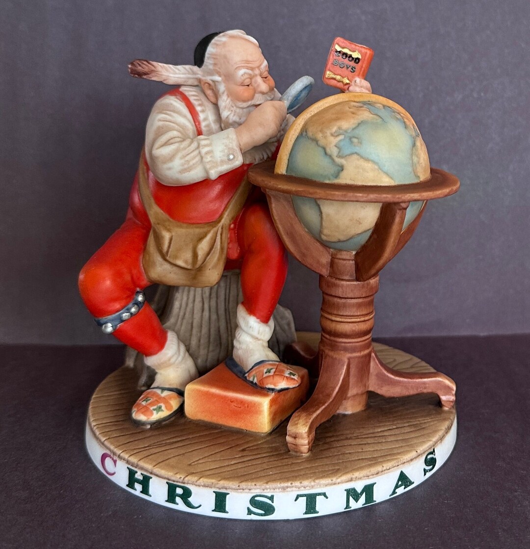 SANTA GOEBEL ROCKWELL 1926 Saturday Evening Post Porcelain 1991 - Etsy