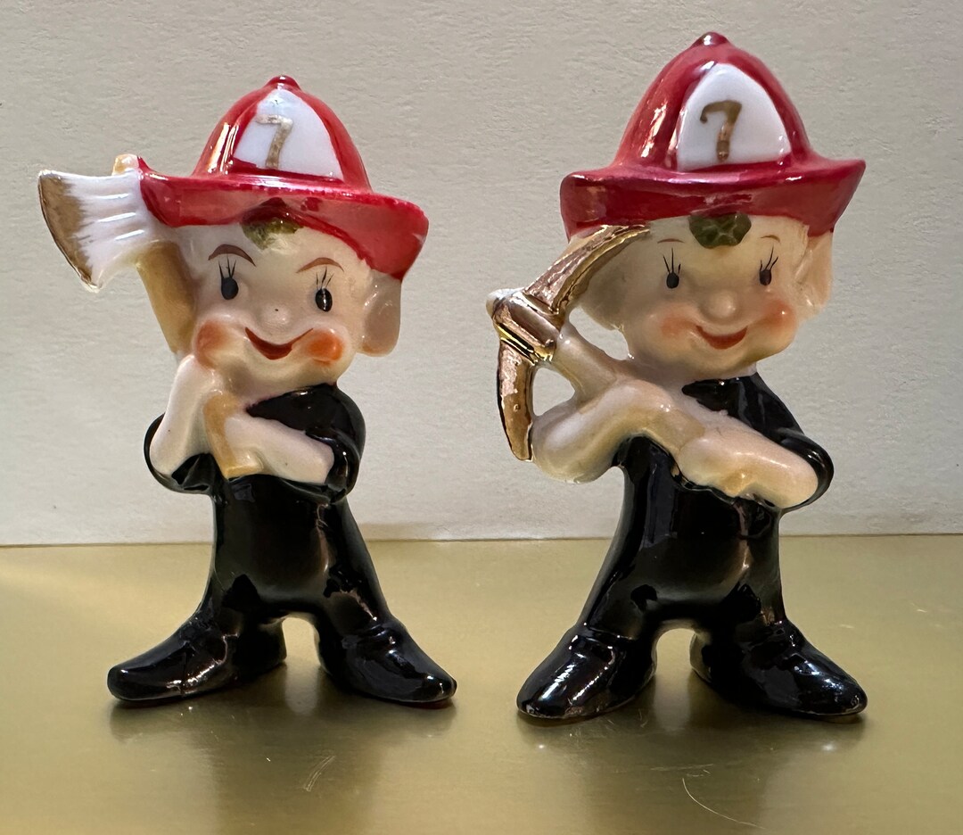 2 Pixie ELVES Fireman No 7 JAPAN VINTAGE - Etsy