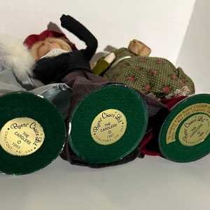 BYERS Choice Restoration Three 1990s Woman CAROLERS and One 1978 Bumby ...