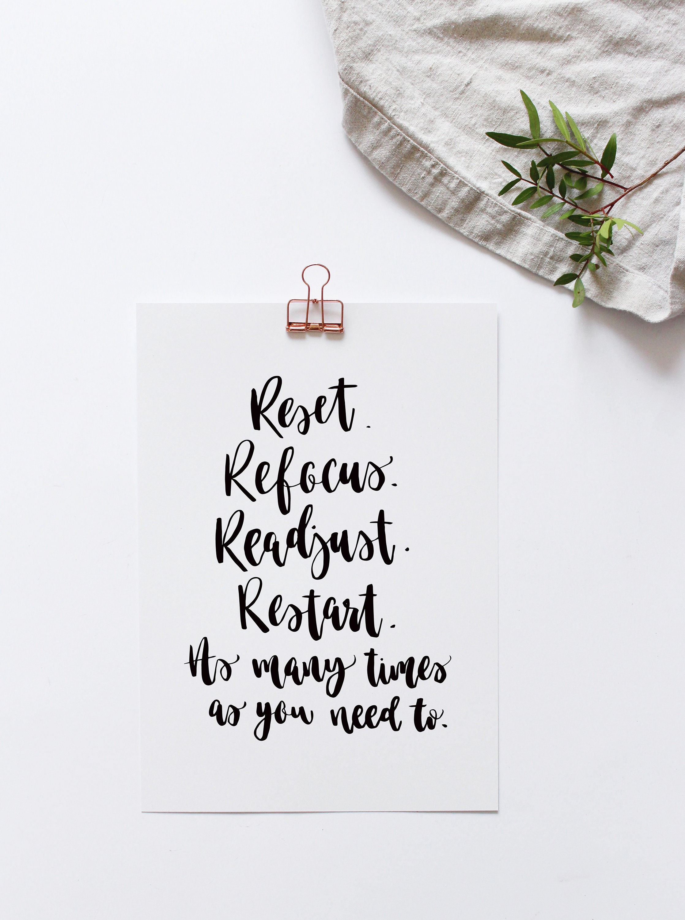 Reset Refocus Readjust Restart as Many Times as You Need - Etsy UK Reset Refocus Readjust Restart as Many Times as You Need - Etsy UK