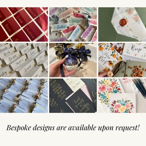 Set of 20 Calligraphy Name Tags - Simple Black and White Personalised ...