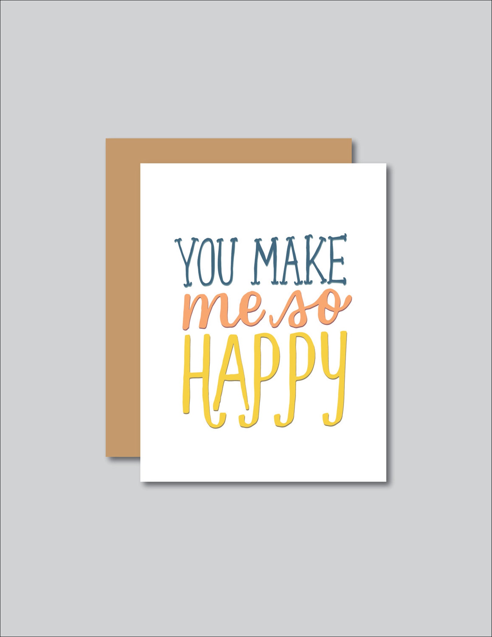 You Make Me so Happy Greeting Card - Etsy