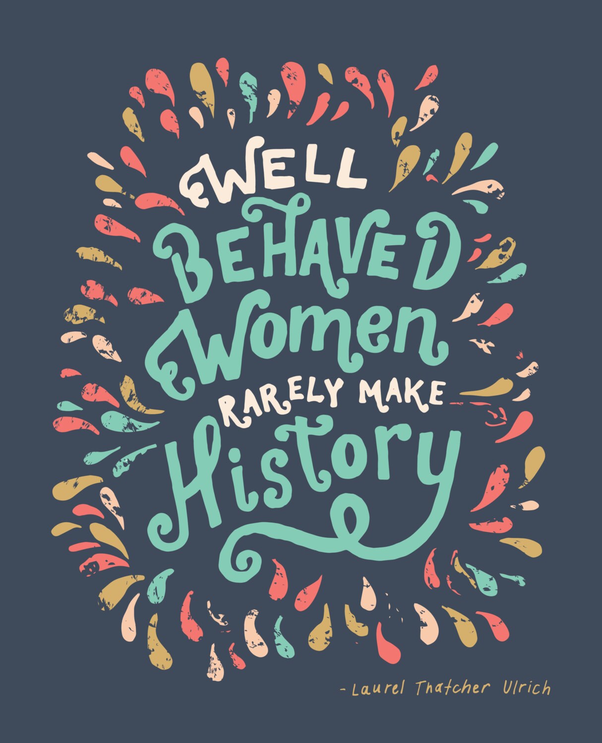 Well Behaved Print Hand Lettered 8x10 Digitally Printed - Etsy Canada