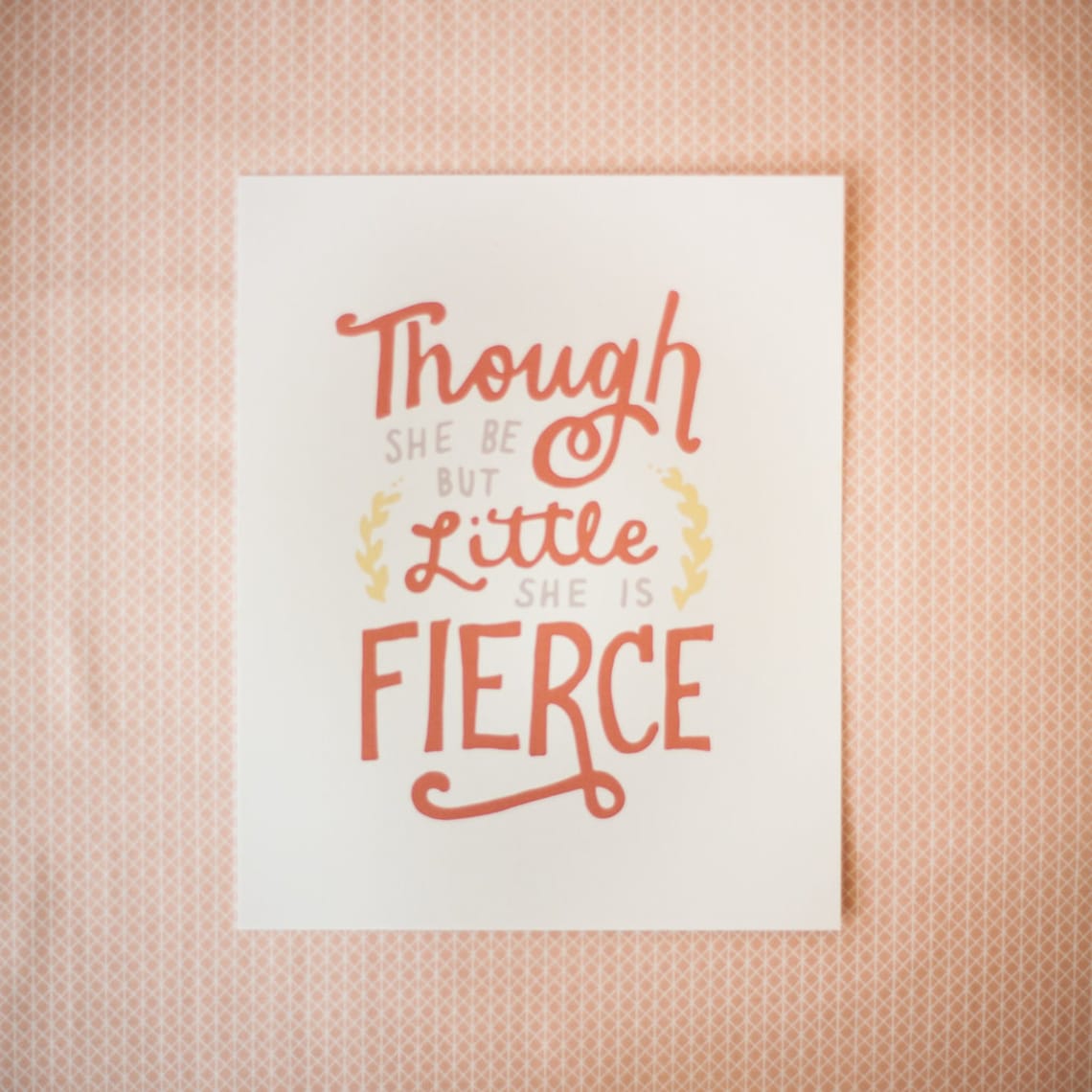 Little but Fierce Hand Lettered Print 8x10 Digitally Printed - Etsy
