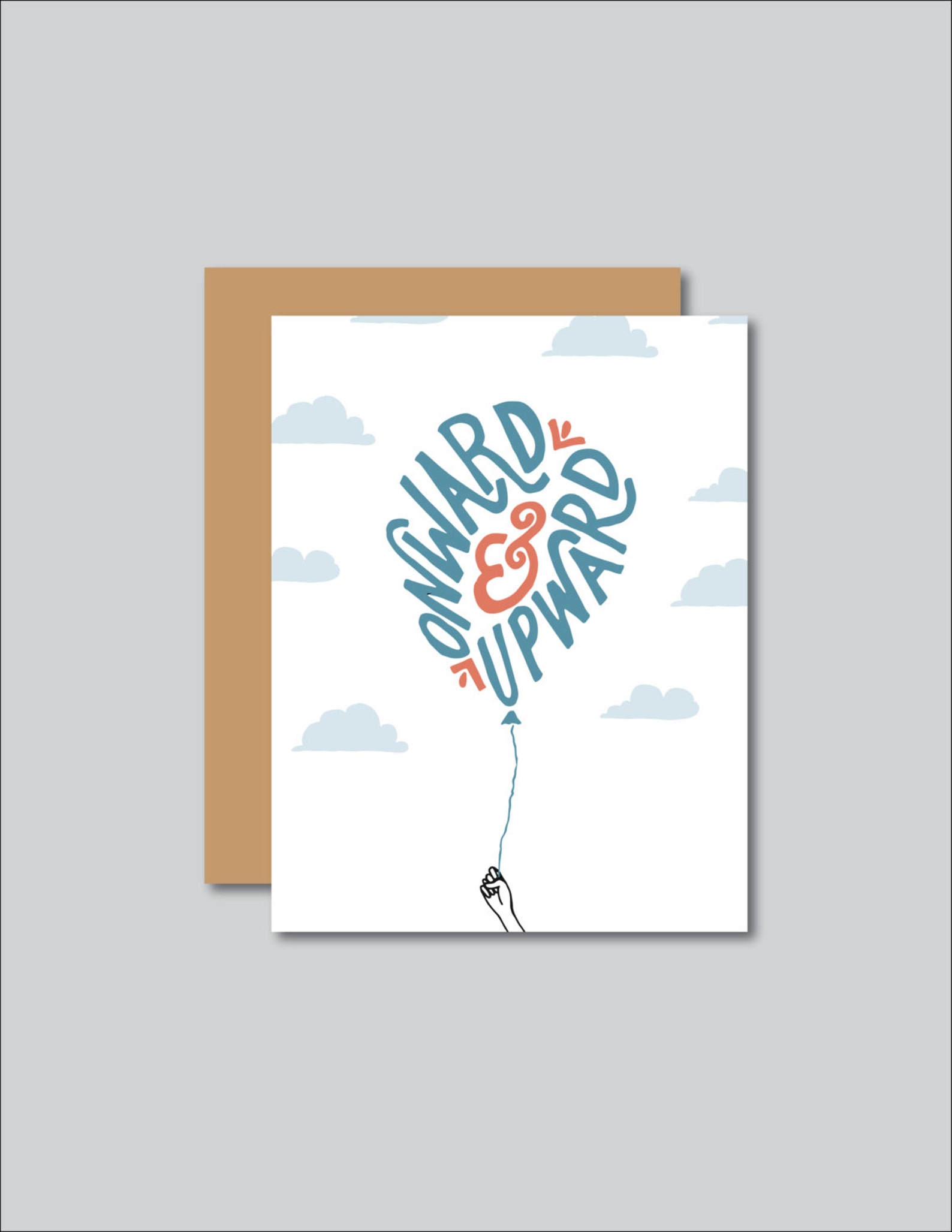 Onward & Upward Balloon Friendship Love Graduation Greeting Card - Etsy