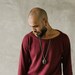 Knit Sweater Men, Asymmetrical Pullover, Oversized Winter Sweater, Deep ...