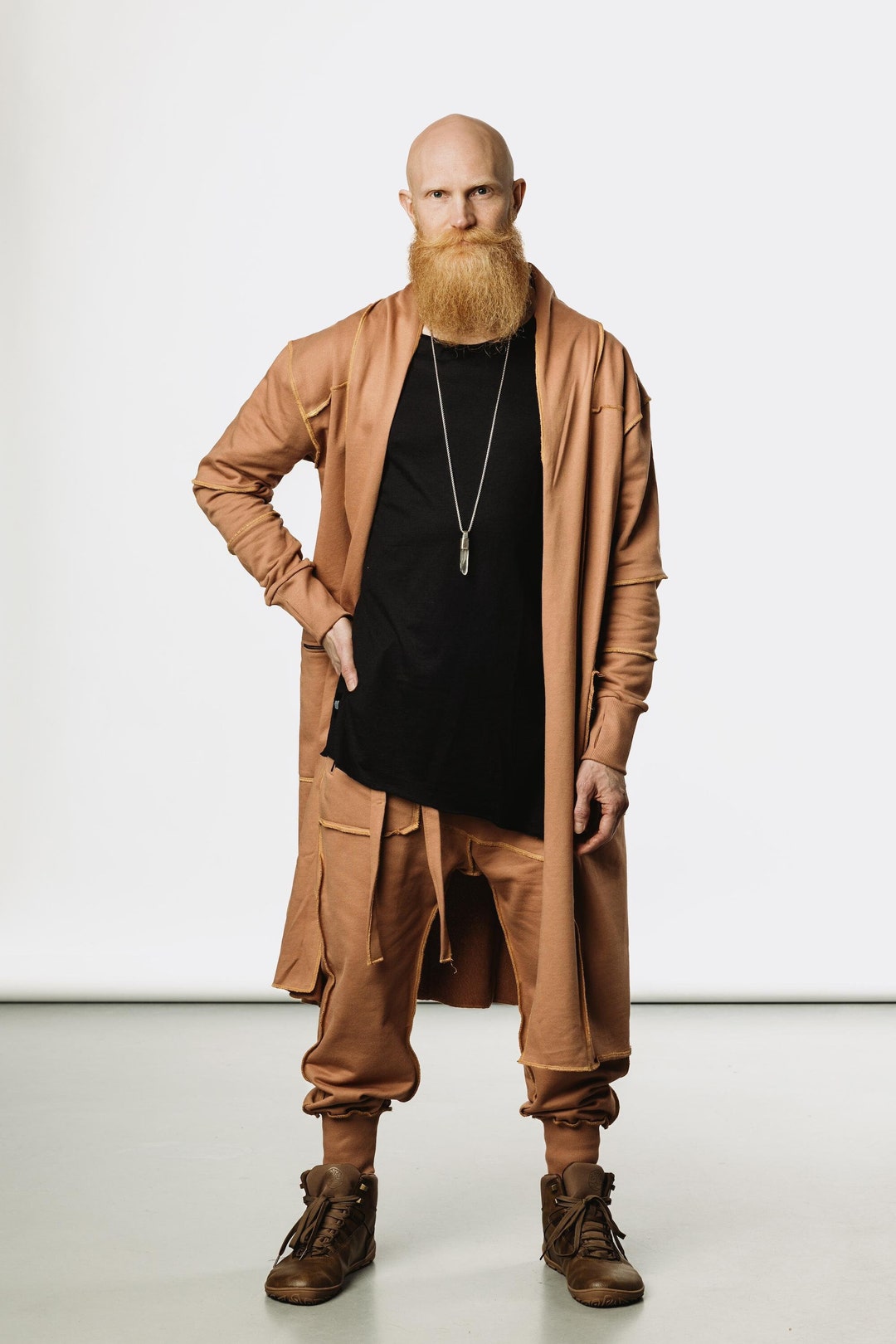 Long Shaman Robe, Long Cardigan, Shaman Clothing, Bohemian Lounge ...