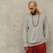 Knit Sweater Men, Asymmetrical Pullover, Oversized Winter Sweater, Deep ...