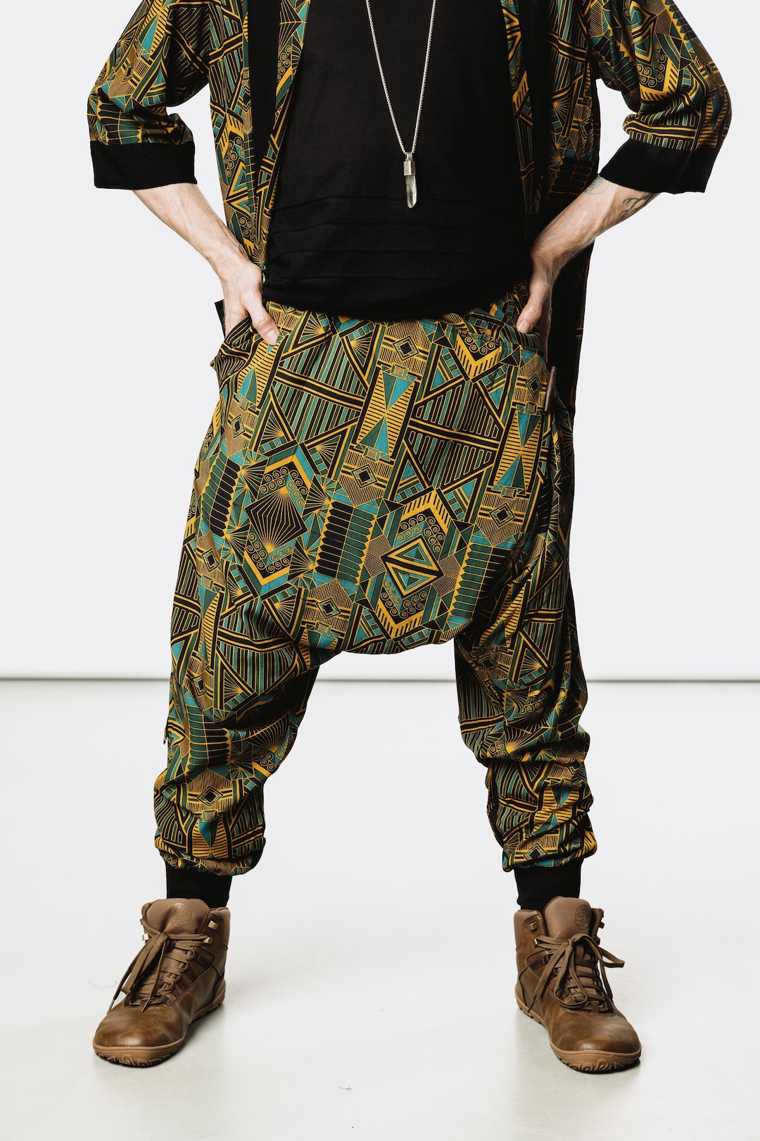 Men's Harem Pants Rave & Festival Outfit Psychedelic / VALO Spirit ...