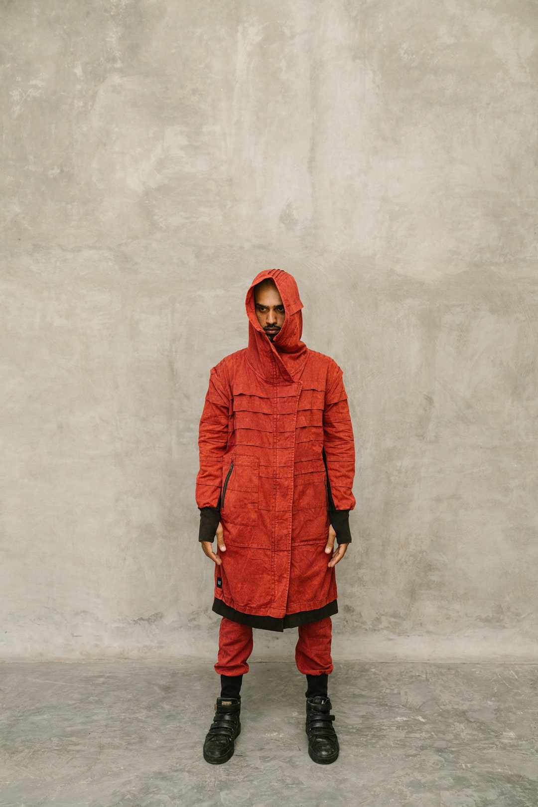 Long Post Apocalyptic Jacket Winter Coat for Men Assassin - Etsy