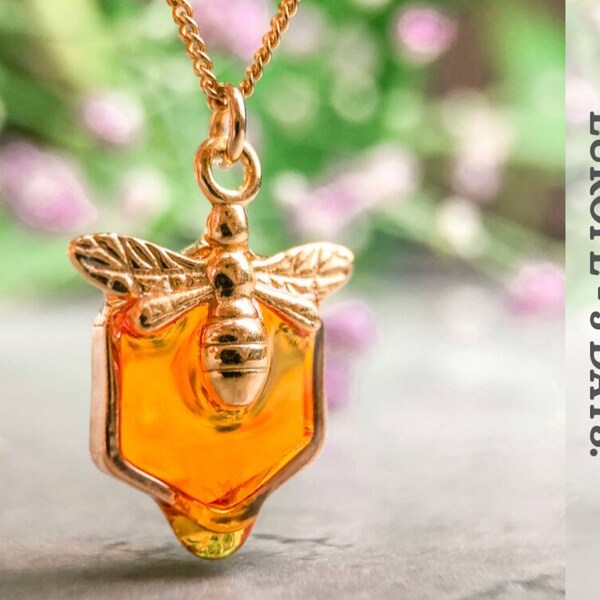 Bee Necklace - Etsy