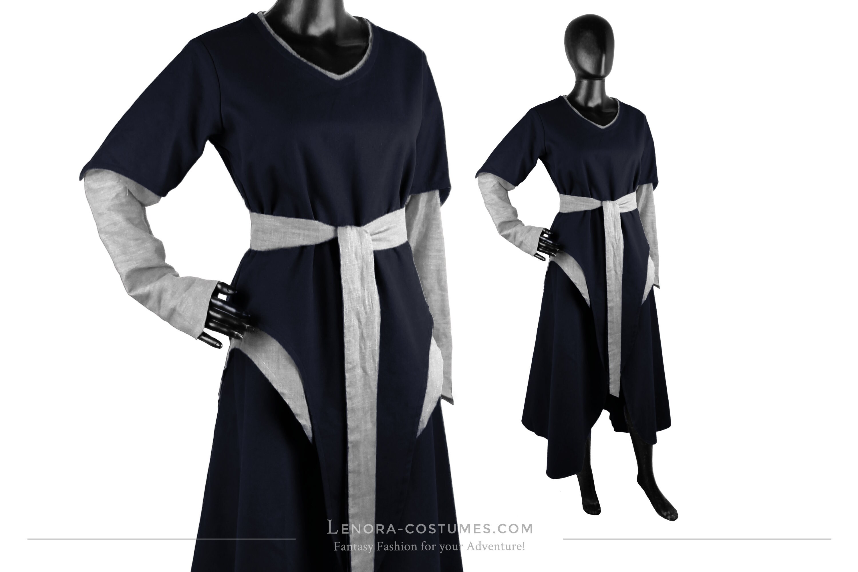 Set noraja 8 Colors Tunic Skirt Tabard Belt Elves Ranger Warrior LARP ...