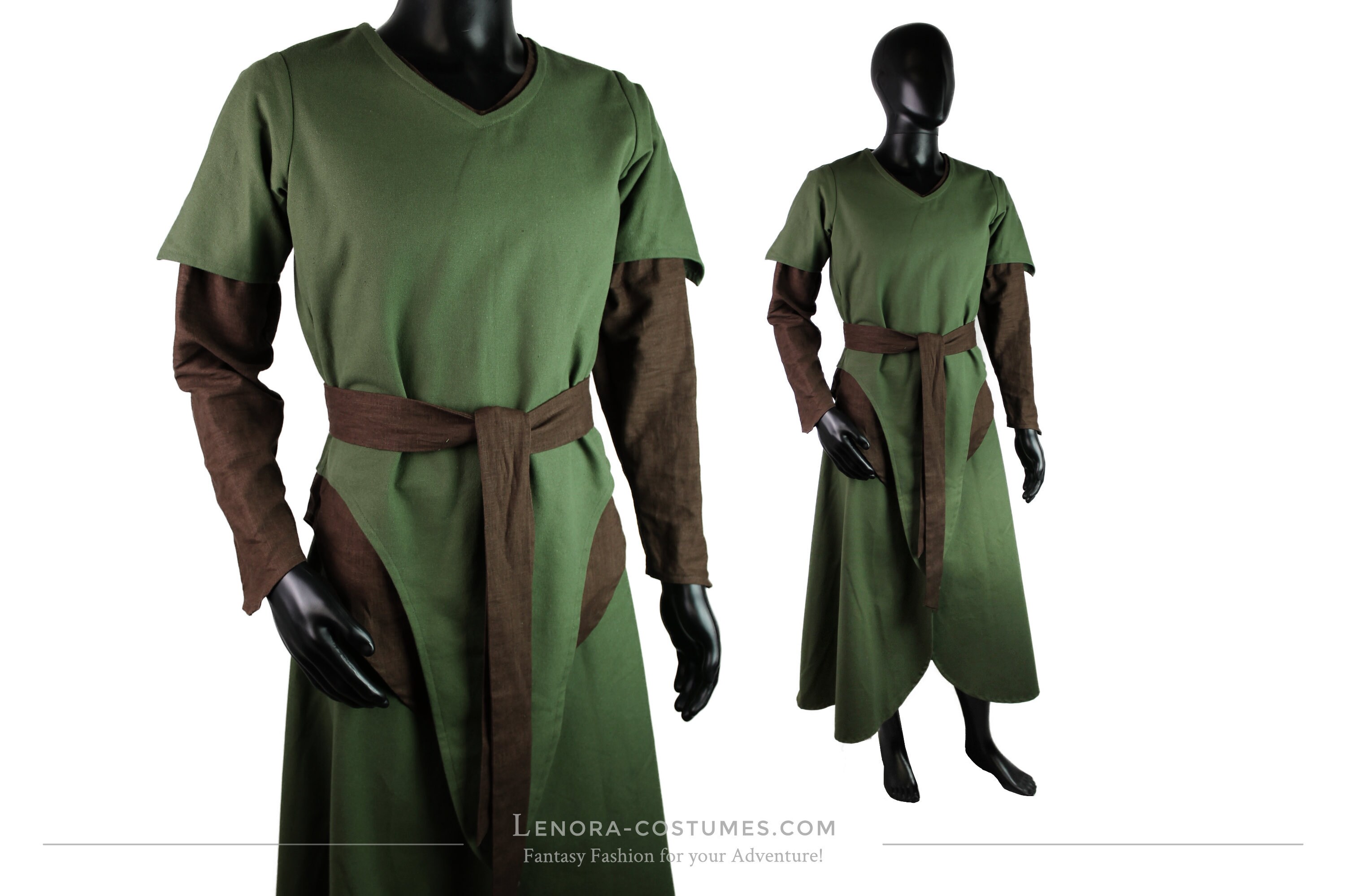 Set naren 8 Colors Tunic Skirt Tabard Belt Elves Ranger Warrior LARP ...