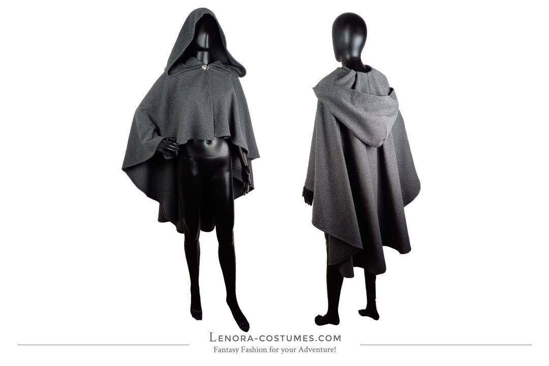 Cloak elen 7 Colors Hooded Cowl LARP Cosplay Medieval Fantasy Elves ...