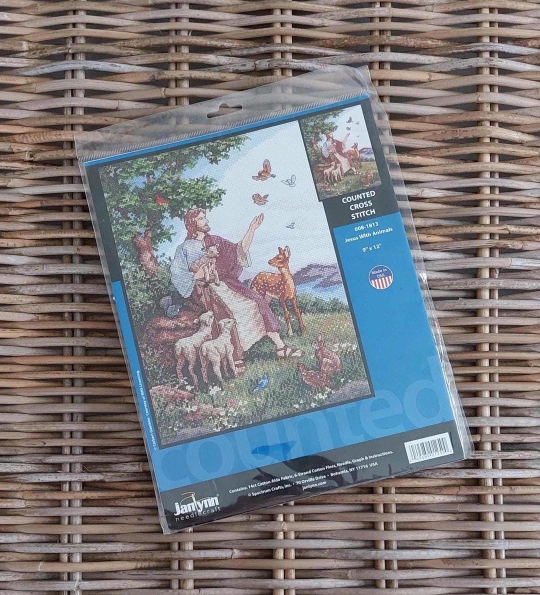 Jesus With Animals Janlynn Needlecraft Counted Cross Stitch Kit - Etsy