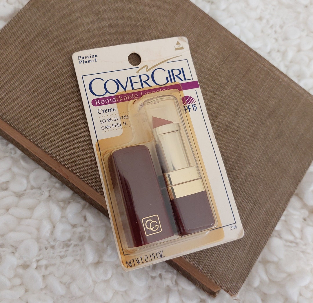Vintage Cover Girl Lipstick Remarkable Lipcolor Creme Passion Plum 1 ...