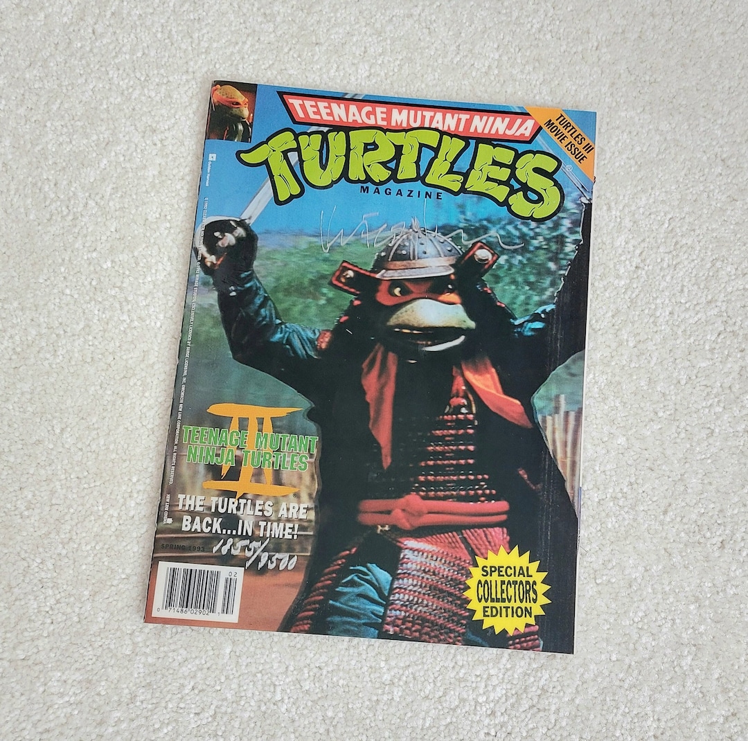 Teenage Mutant Ninja Turtles Collectors Edition 3 D Magazine Signed ...