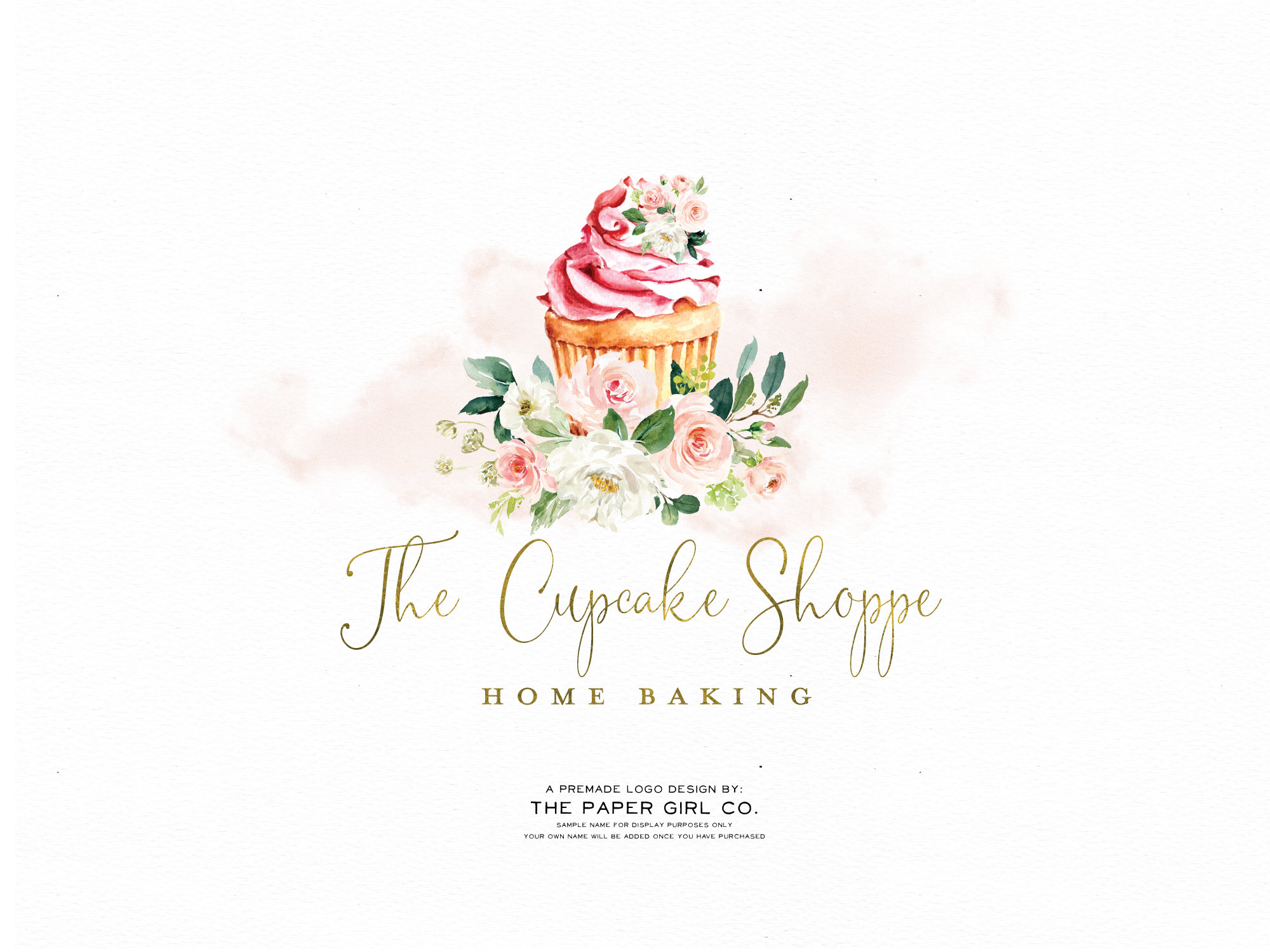 Custom Logo Bakery Logo Cake Logo Cupcake Logo Cookie Logo Cottage Logo ...