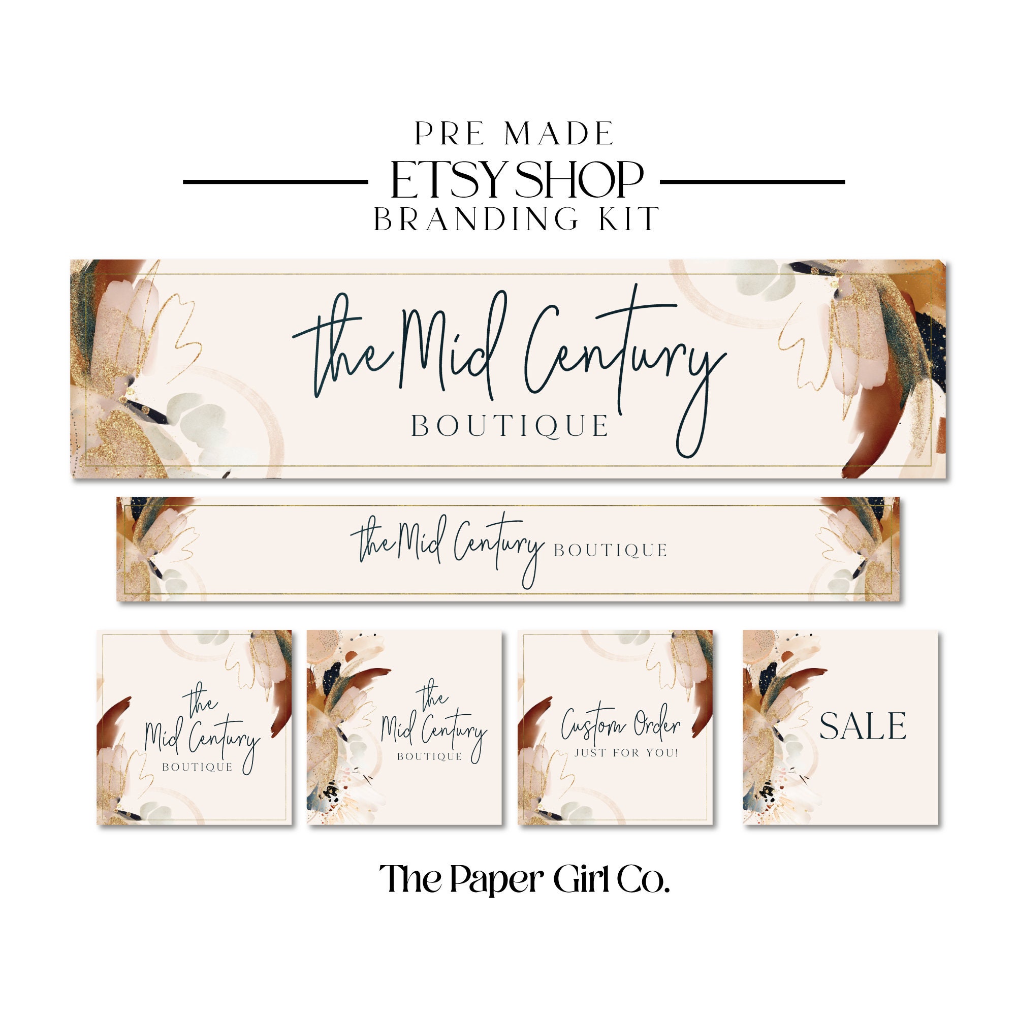 Etsy Shop Banner Set Etsy Cover Photo Etsy Branding Kit | Etsy